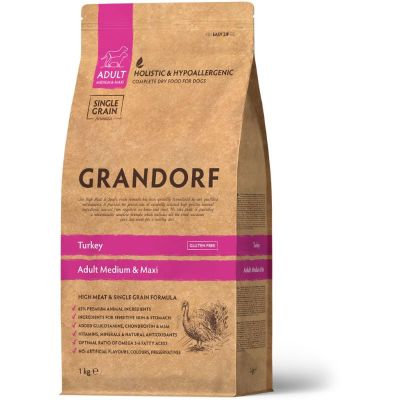 Grandorf Dog Adult Medium & Maxi Breed Ćuretina 1kg