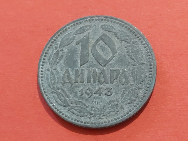 Okupacija  - 10 dinara 1943 god