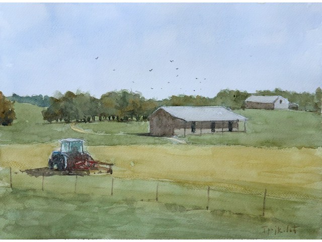 Farmeri 2 - akvarel
