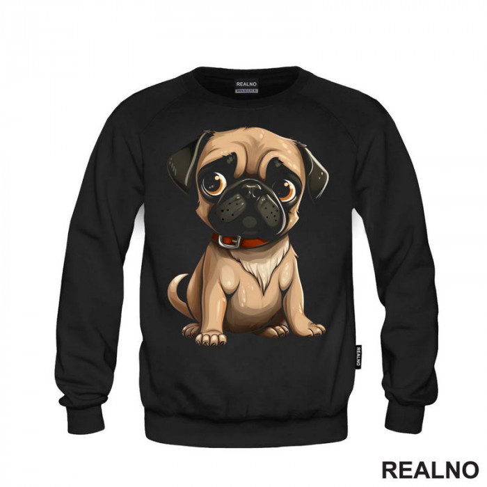 SLATKI MOPS SEDI - PUG - PAS - DOG - DUKS
