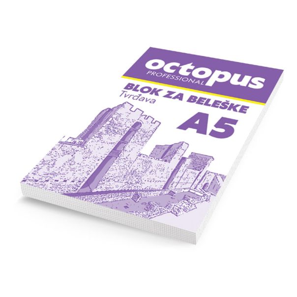 Blok za beleŠke a5 50l octopus unl-0525