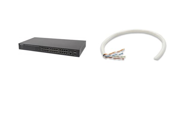 Intellinet Switch 24-PORT Gb Ethernet POE 240W + 0537005