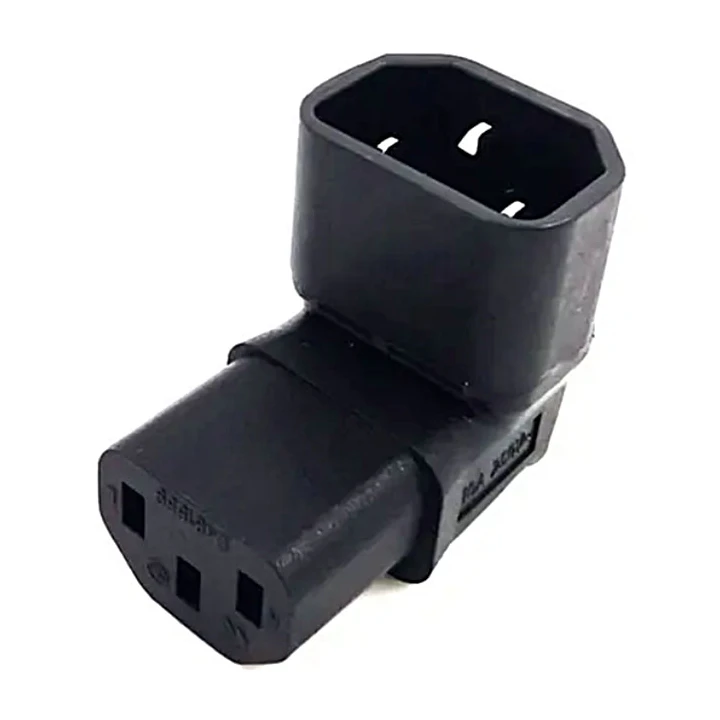 Adapter napojni C14 M - C13 F ugaoni 270°