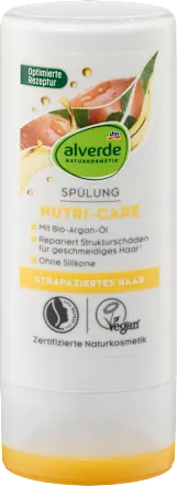 alverde NATURKOSMETIK
NUTRI-CARE regenerator za suvu i lomljivu kosu - putna ambalaža, 50 ml