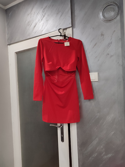 Mini crvena haljina Cropp NOVA (sa etiketom)