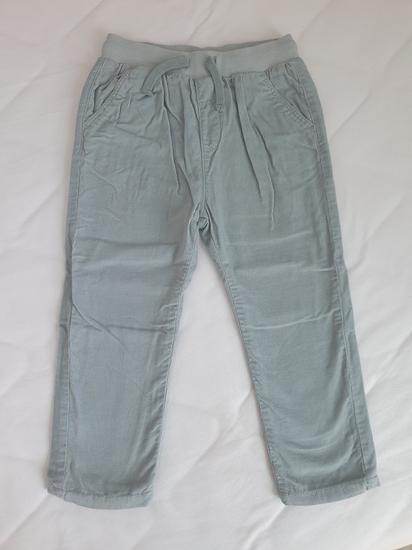 Nalozene zimske pantalone od rebrastog somota