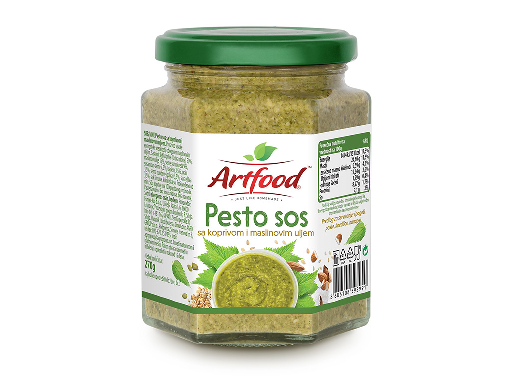 Pesto sos sa koprivom i maslinovim uljem
Title