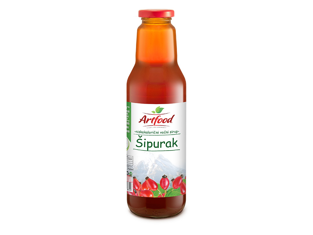 Niskokalorični voćni sirup šipurka 750ml
Title