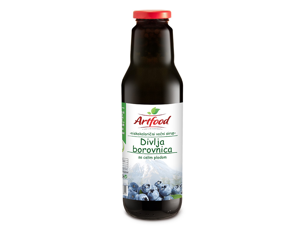 Niskokalorični voćni sirup divlje borovnice sa plodom 750ml
Title