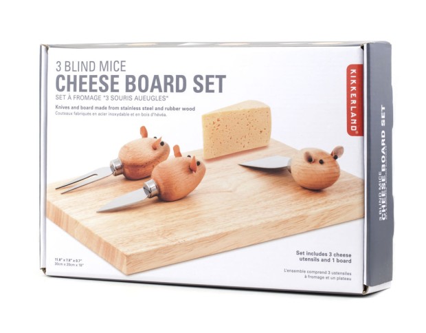 DASKA I NOŽEVI ZA SIR,MIŠEVI – Cheese board and mouse knives