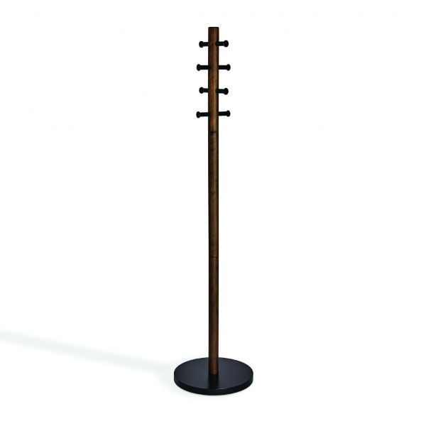 VEŠALICA ZA KAPUTE PODNA – PILLAR coat rack black/walnut