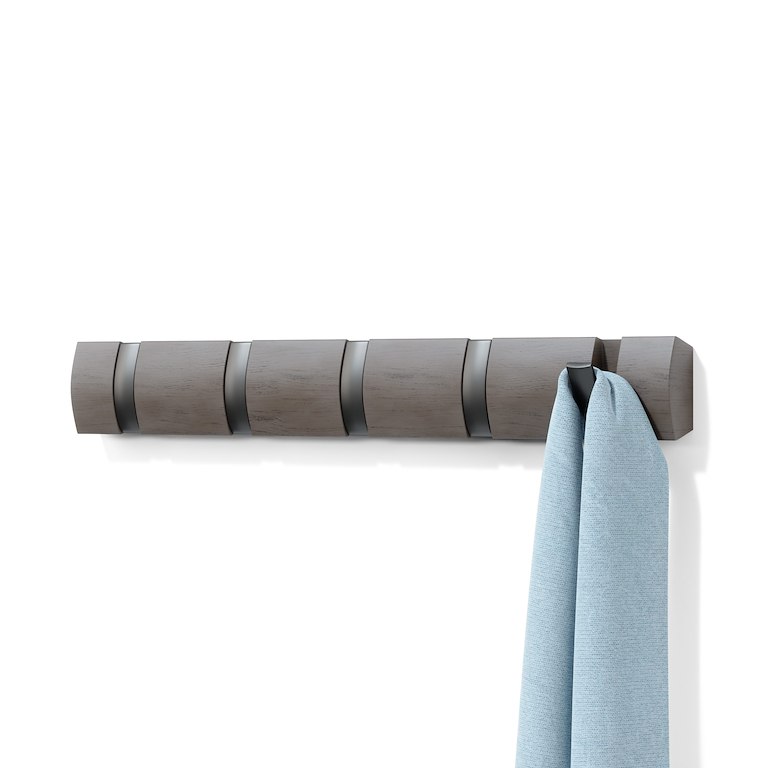 VEŠALICA ZA ZID – FLIP 5 Wall Mounted Hook, grey-pewter