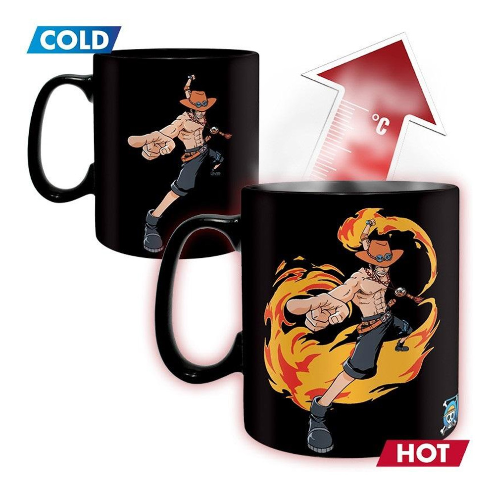 One Piece - Luffy & Ace Heat Change Mug (460 ml)