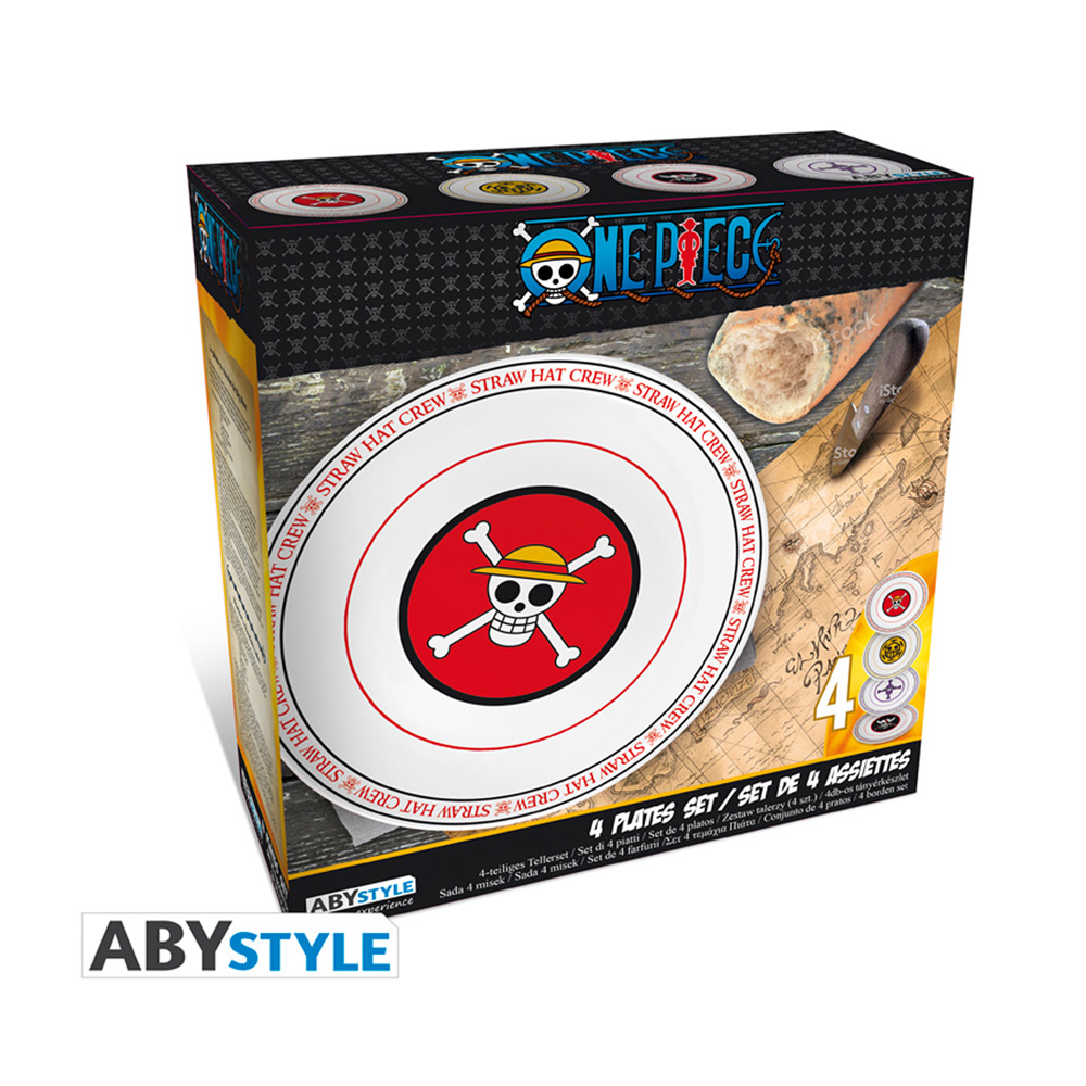 One Piece - Emblems Set Of 4 Plates