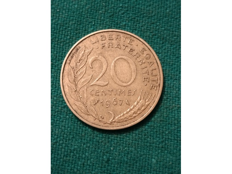 20 centi 1967 francuska