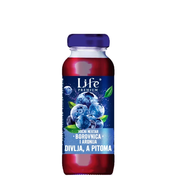 Sok Life Premium Nektar Borovnica i Aronija 0,2l fl.