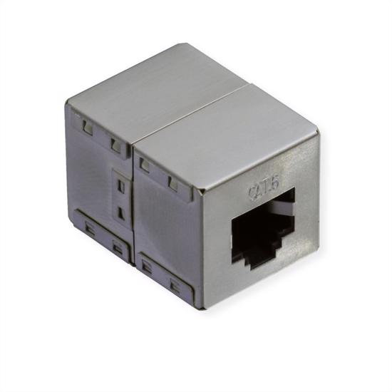 Secomp Value RJ45 Modular Coupler Cat6, STP, shielded, silver