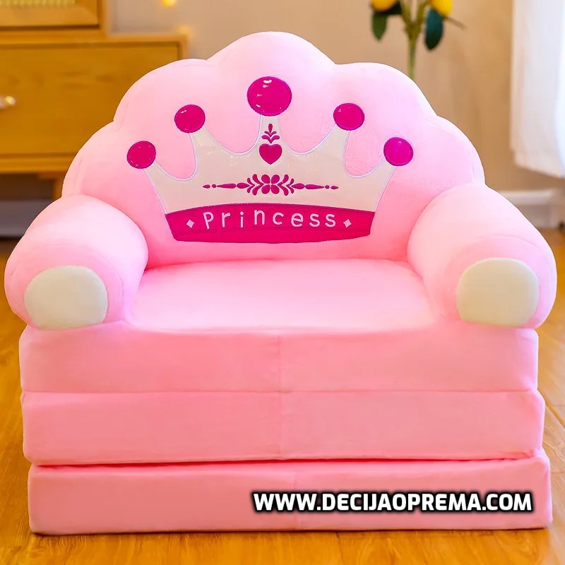 Foteljica za decu Pink Princess