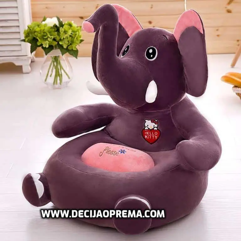 Foteljica za decu Purple Elephant