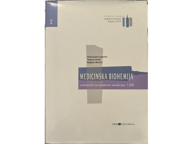 Medicinska biohemija 1. deo Isaković Simić Đuričić