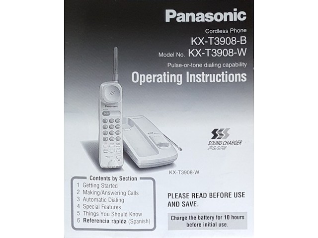 Uputstvo Za Bežični Telefon `PANASONIC` Mexico