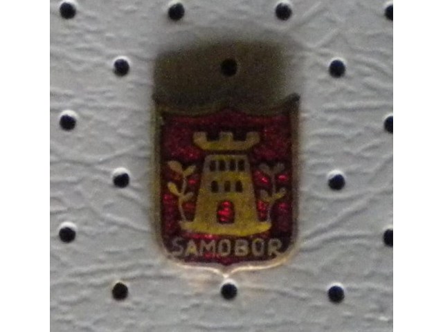 Gradovi `Grb Samobor` (emajlirana Ikom)
