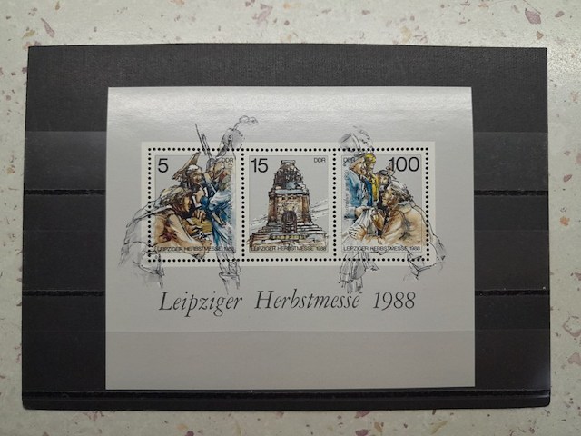 1988 DDR LAjpcig sajam blok cisto ** (7453)