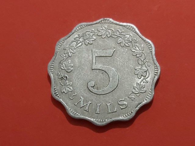 Malta  - 5 mils 1972 god