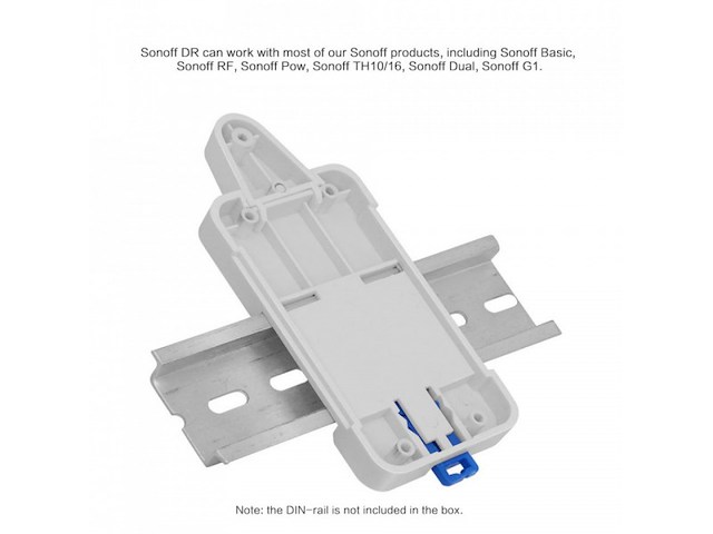 Plastični nosač smart prekidača za DIN šinu