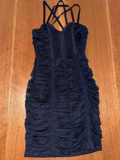 H&M crna korset haljina