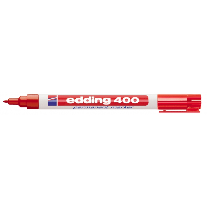 Marker permanent E-400 1mm Edding crvena