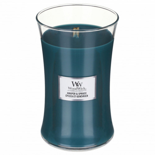 Juniper Spruce - L Wood Wick mirisna sveća (smreka, kedar, žalfija, tuberoza)