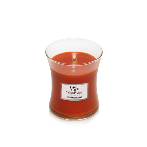 Pumpkin Praline - M Wood Wick mirisna sveća (bundeva, javor, cimet, đumbir...)