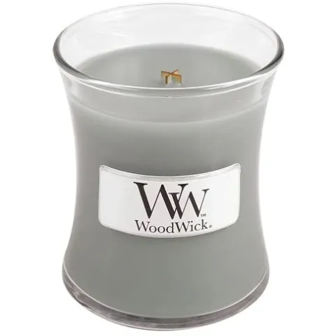 Fireside - Mini WoodWick mirisna sveća (amber, vetiver, mošus)