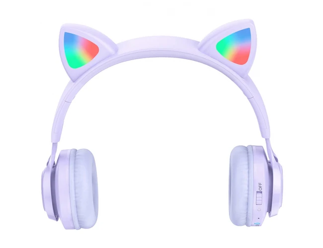 Hoco W39 Cat ljubičaste bluetooth slušalice