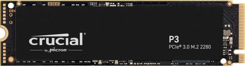 Crucial 4TB PCIe P3 3D NAND NVMe M.2 SSD disk