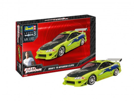 Revell model set f&f brians 1995 mitsubishi eclipse ( RV67691 )