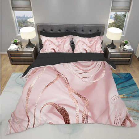 Mey home posteljina 3d 200x220cm rose gold ( 3D-1438 )