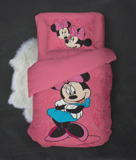 Mey home posteljina minnie mouse 3d 160x220cm roze ( 3D-1132T )