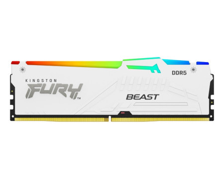 Kingston DIMM DDR5 16GB 6000MT/s KF560C40BWA-16 fury beast white RGB XMP memorija