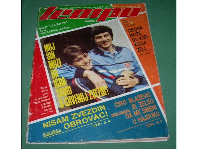 Tempo br. 999, 1985. - Dragan Stojković Piksi