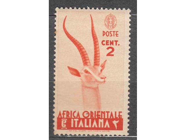 Italijanske kolonije Istočna Afrika 1938 *