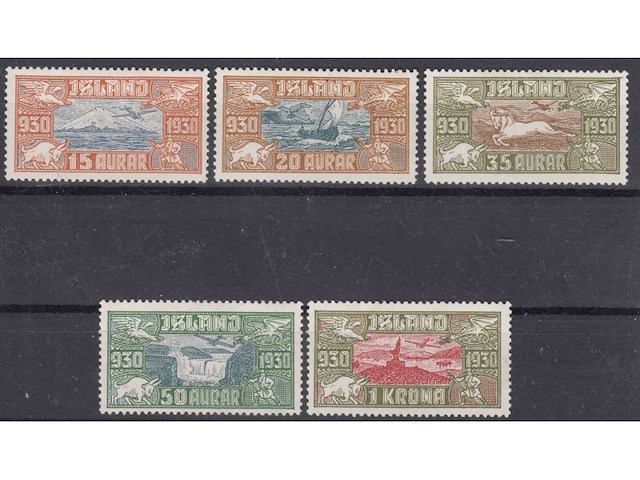 Island 1930 Mi#142-146 serija **