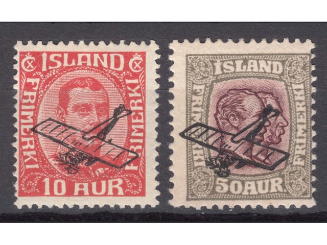 Island 1928 Avio Pošta Mi#122-123 serija *