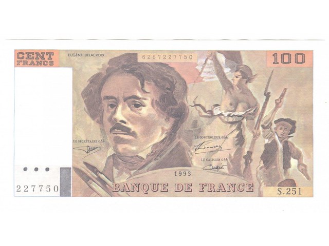 Francuska 100 francs 1993 aUNC/XF