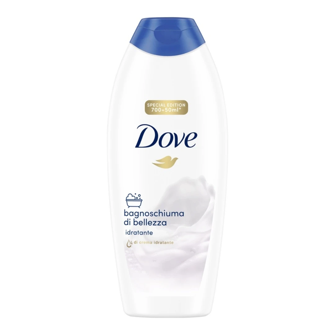 Dove Kupka Deeply Nourishing Plava Original 700 mL + 50 mL Gratis, 750 mL