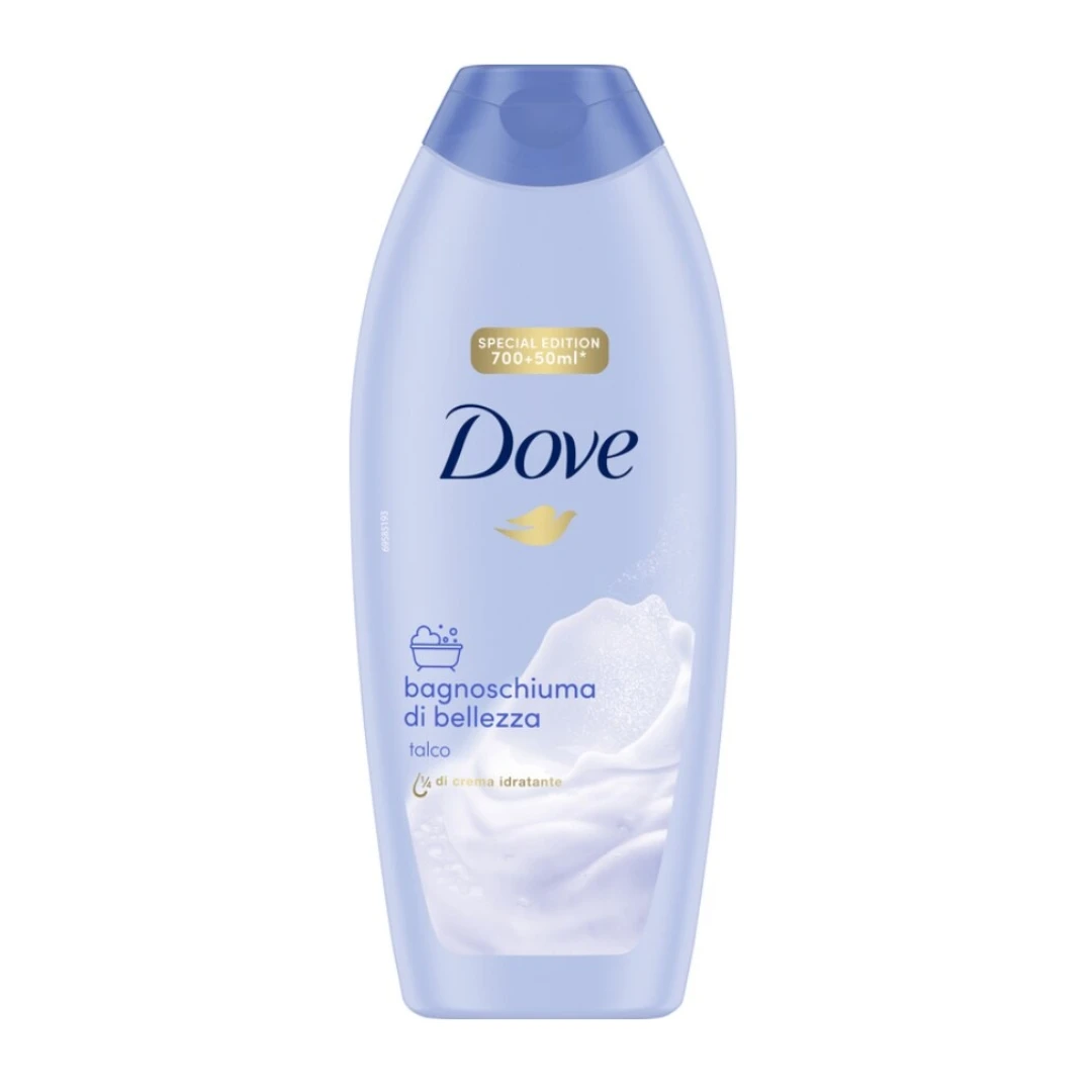 Dove Kupka Talco 700 mL + 50 mL Gratis, 750 mL