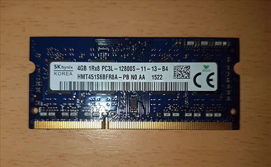 Hynix 4Gb. DDR3 1600 laptop memorija