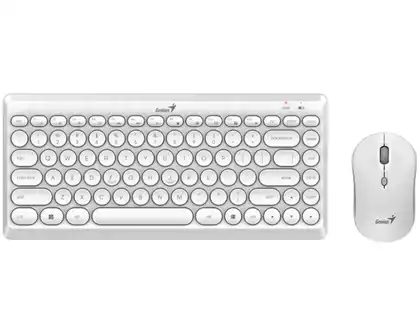 GENIUS LuxeMate Q8000 Wireless USB YU bela tastatura + miš