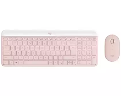 LOGITECH MK470 Wireless Desktop US Roze tastatura + miš